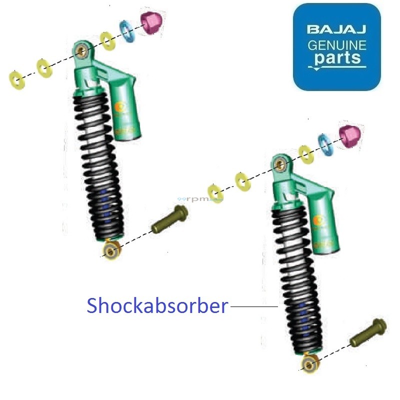 Pulsar 180F BS6(2020-21): Rear Suspension Shockabsorber