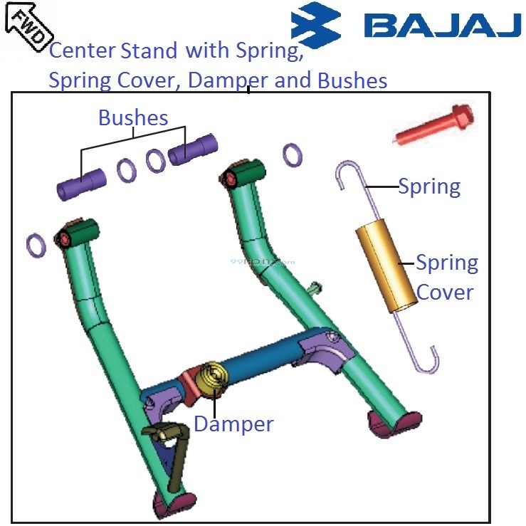 Bajaj Pulsar 200NS: Center Stand