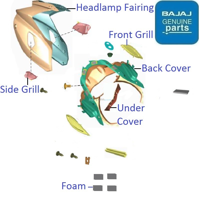 Bajaj Pulsar 220F (BS6, 2020): Headlamp Fairing
