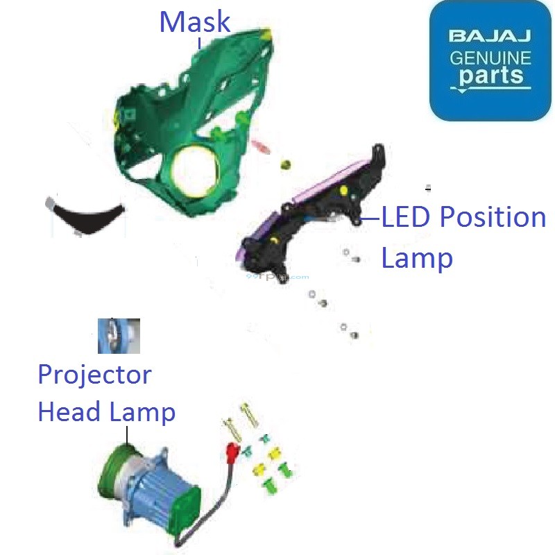 Bajaj Pulsar N160 (Single ABS, 2022-23): Headlamp