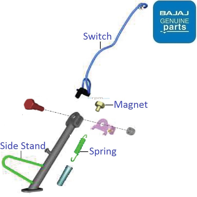 Bajaj Pulsar N160 (Single ABS, 2022-23): Side Stand