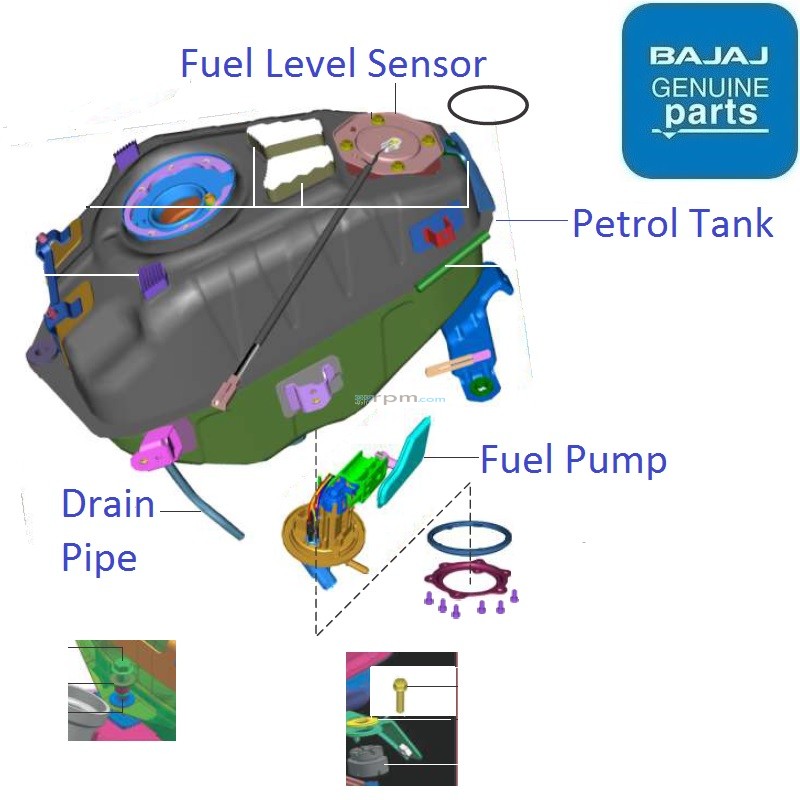 Bajaj Pulsar NS160 BS6: Fuel Tank