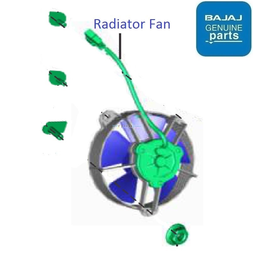 Bajaj Pulsar NS200 (BS6, Feb-Oct 2020): Radiator Fan