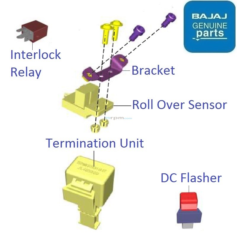 Bajaj Pulsar NS200 (BS6, Feb-Oct 2020): Relays