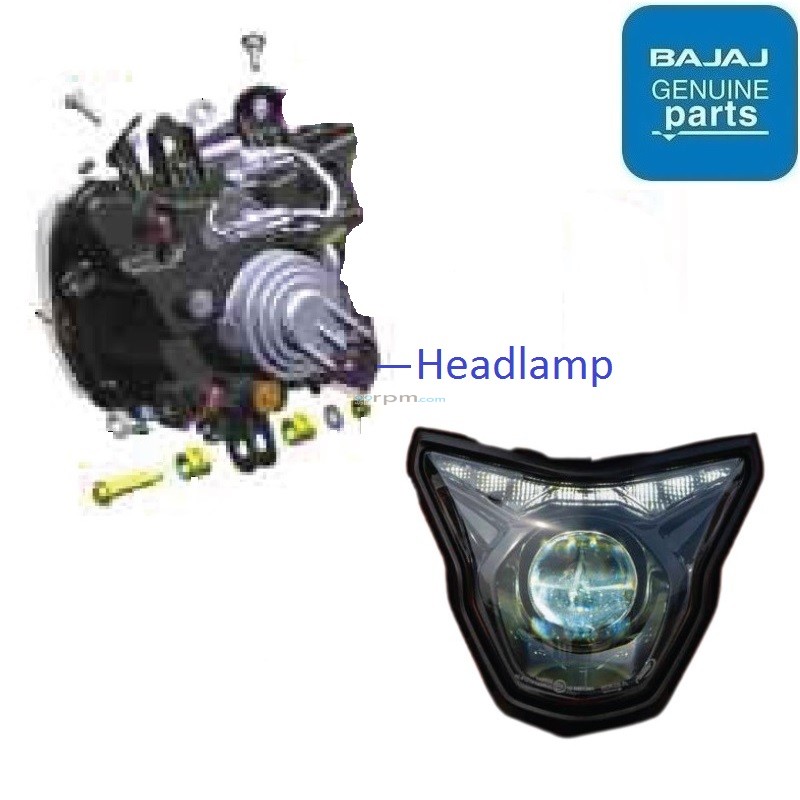 Bajaj Pulsar P150 (Twin Disc, 2022-23): Headlamp
