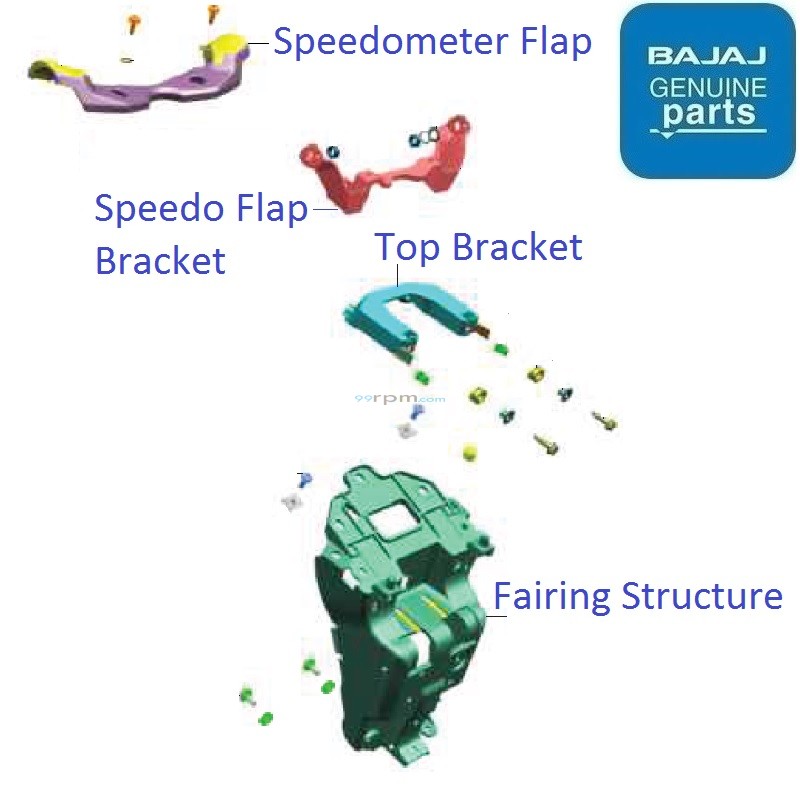 Bajaj Pulsar P150 (Twin Disc, 2022-23): Headlamp Fairing Structure