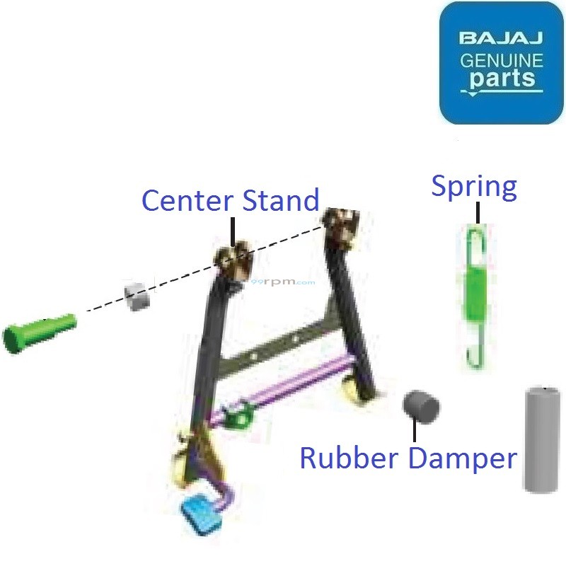 Bajaj Pulsar P150 (Single Disc, 2022-23): Center Stand
