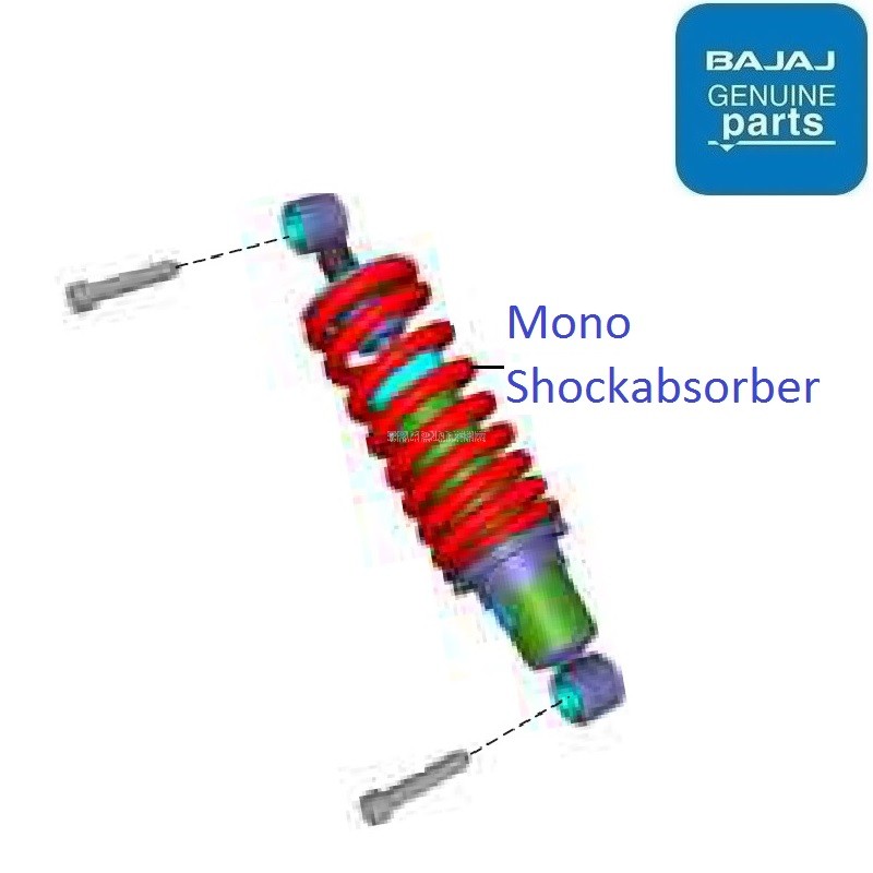 Bajaj Pulsar P150 (Single Disc, 2022-23): Rear Shockabsorber