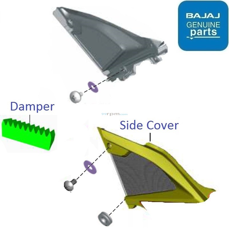 Bajaj Pulsar RS200 (BS6, April-Sept 2020): Side Cover