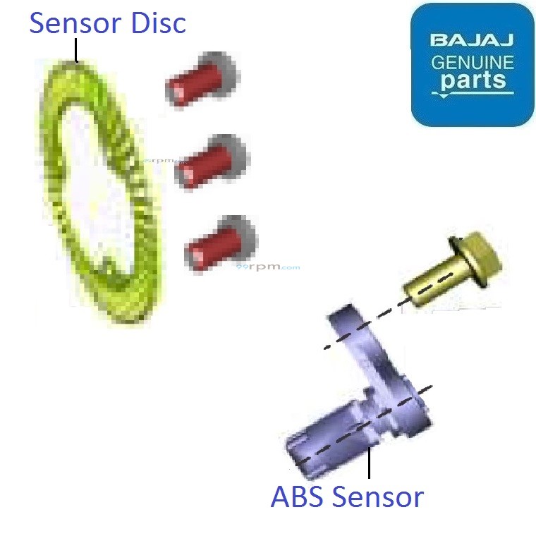 Bajaj Pulsar NS200 (BS4, 2017-19): Rear ABS Sensor