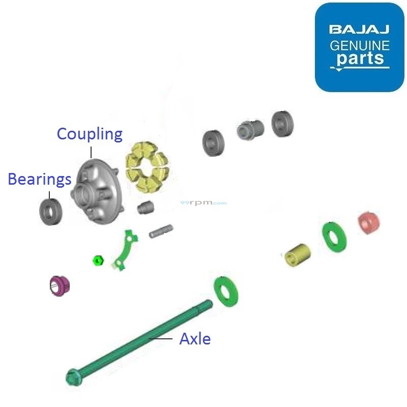 Bajaj Pulsar AS150: Rear Axle