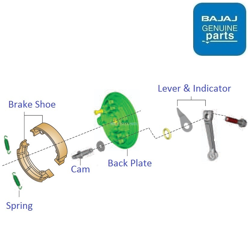 Bajaj Pulsar 135LS UG BS4 DTSi: Rear Brake