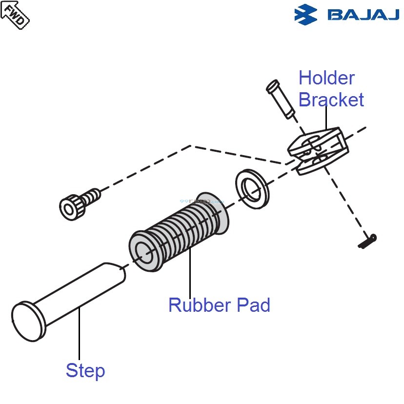 Bajaj Avenger 220 DTS-i: Rear Foot Rest