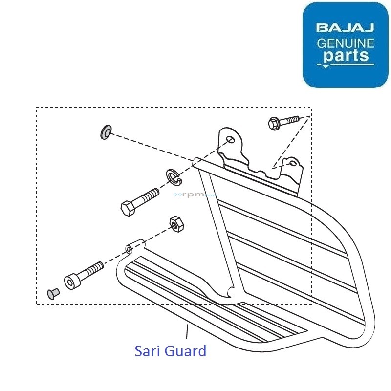 Bajaj Pulsar 220 DTS-Fi: Sari Guard