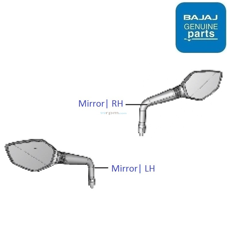 Bajaj Pulsar NS200 (BS4, 2017-19): Side Mirror