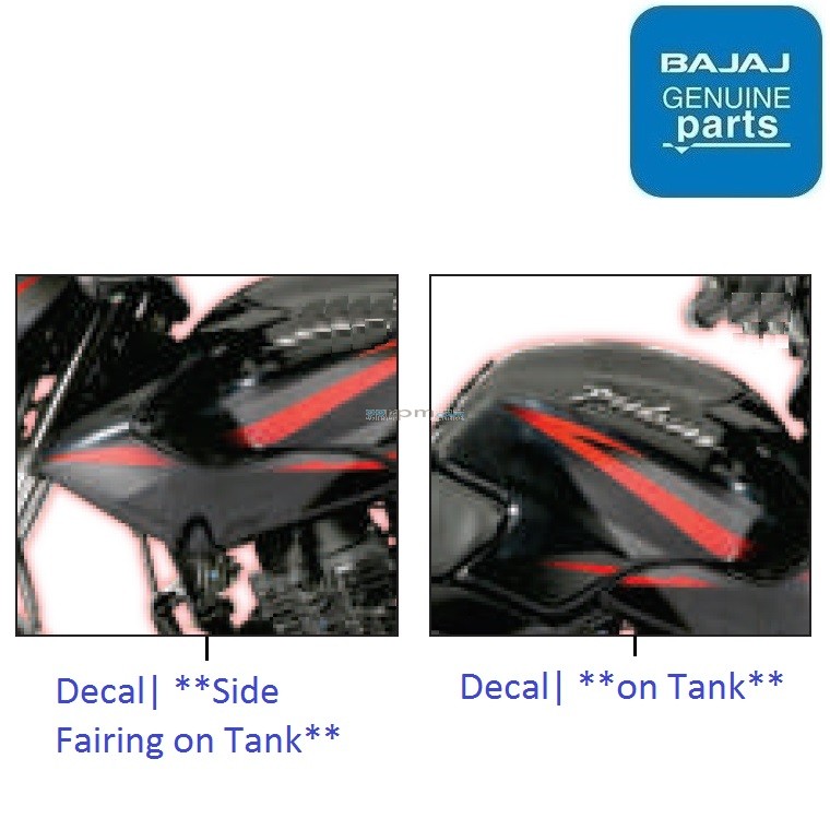 Bajaj Pulsar 135LS UG BS4 DTSi: Tank Decal