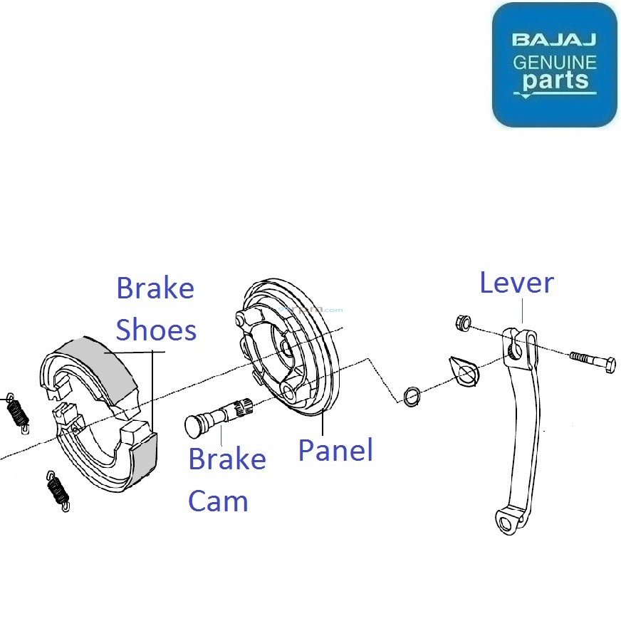 Bajaj XCD 135: Rear Brake