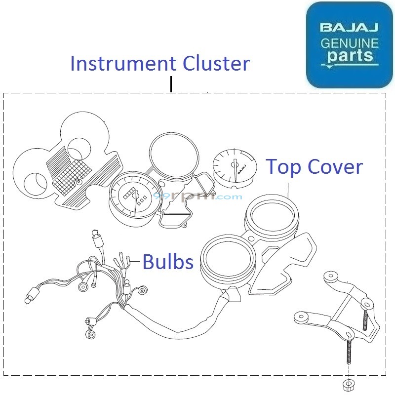 Bajaj Boxer BM150: Instrument Cluster