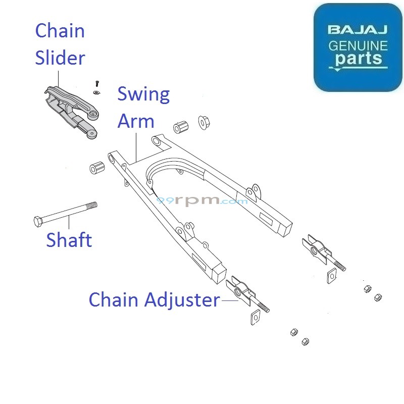 Bajaj Boxer BM150: Swing Arm
