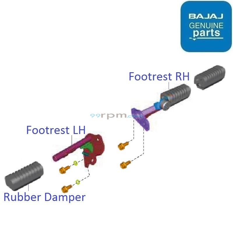 Bajaj CT 125X (2022-23): Front Footstep