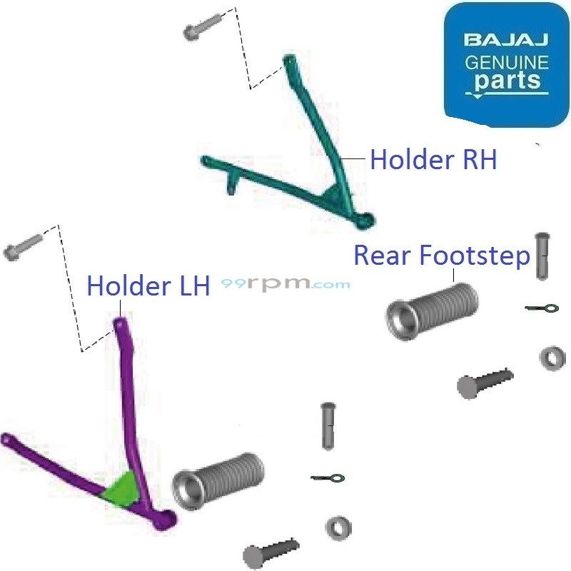 Bajaj CT 125X (2022-23): Rear Footstep