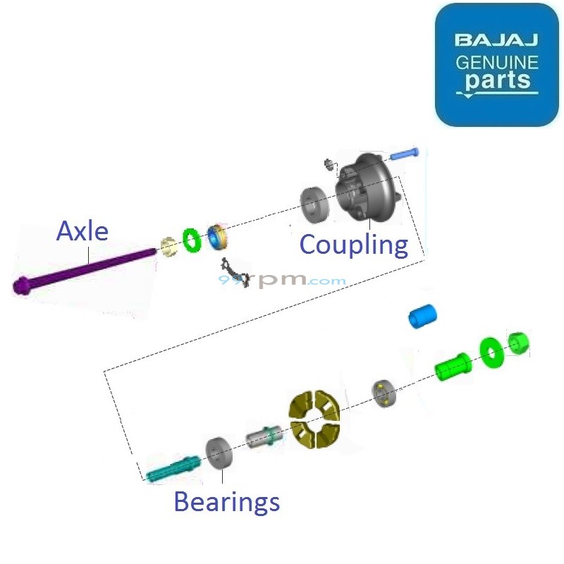 Bajaj Discover 125UG BS4 (2018-20): Rear Axle