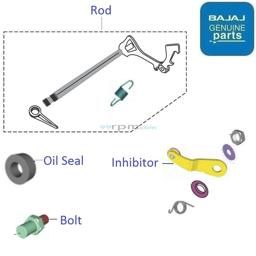 Discover 125M (2014-2015): Gearshift Internal Lever