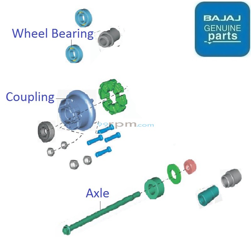 Discover 125T(2013-2014): Rear Axle