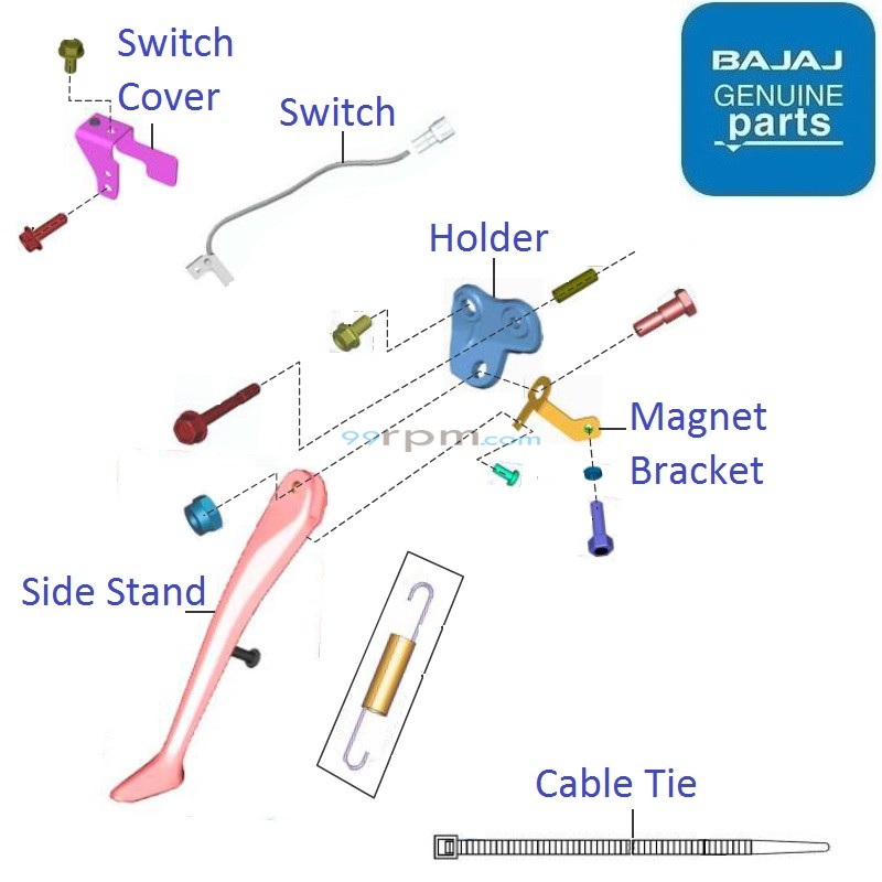 Dominar 250 (2020-23): Side Stand