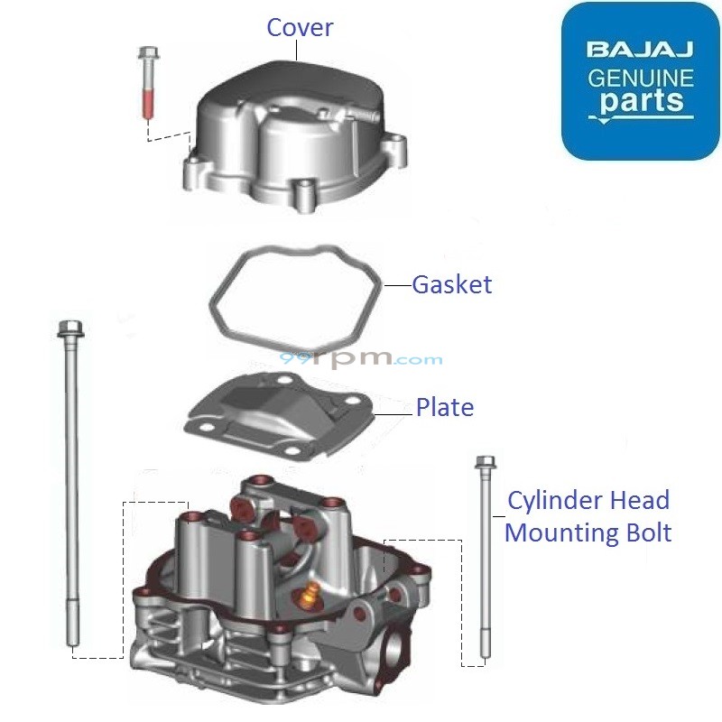 Bajaj CT110 (BS4, 2019-20): Cylinder Head Cover