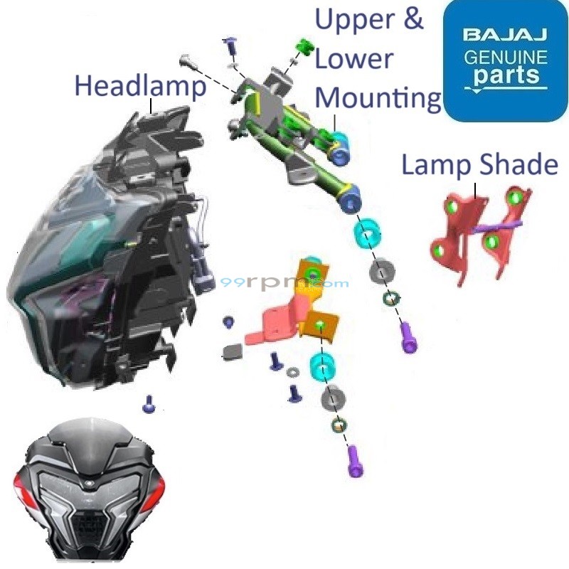 Bajaj Pulsar NS160 (LED Lamp, 2024): Headlamp