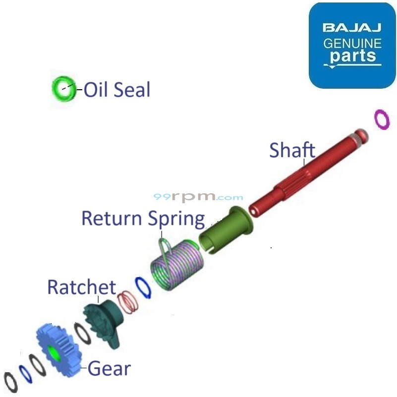 Bajaj Pulsar NS160 (LED Lamp, 2024): Kick Starter