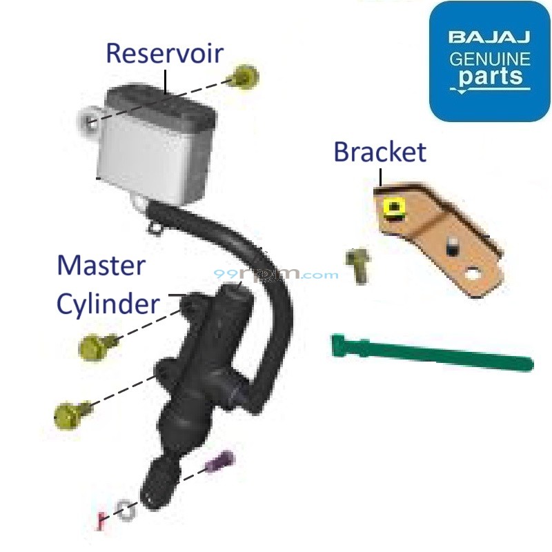 Bajaj Pulsar N150 (Twin Disc, 2023-24): Rear Master Cylinder
