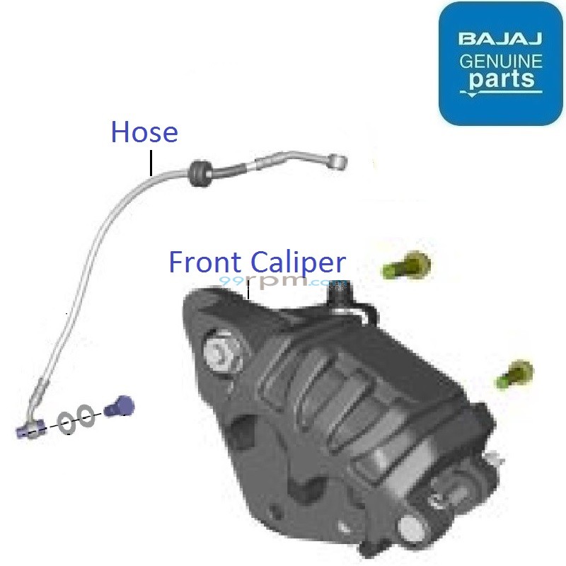Bajaj Pulsar N250 (Twin Channel ABS, 2022-23): Front Brake Caliper