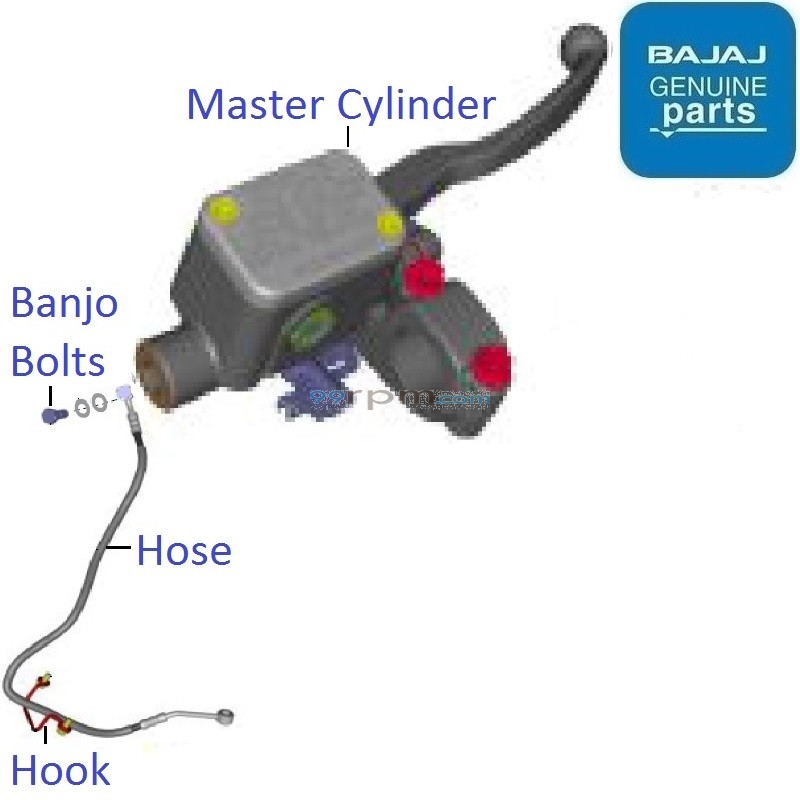 Bajaj Pulsar N250 (Twin Channel ABS, 2021-23): Front Brake Master Cylinder