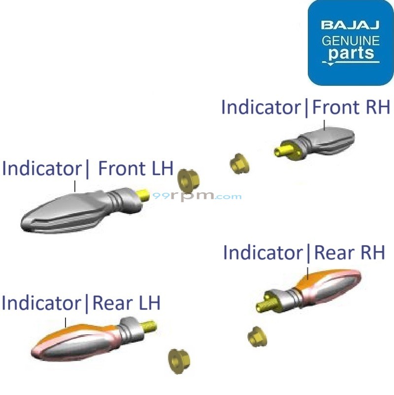 Bajaj Pulsar NS160 (LED Lamp, 2024): Side Indicator