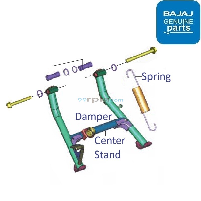 Bajaj Pulsar NS160 (USD Fork, 2023-2024): Center Stand