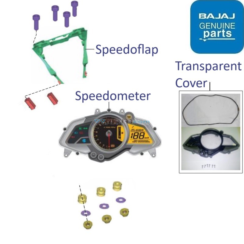 Bajaj Pulsar NS160 (USD Fork, 2023-2024): Speedometer