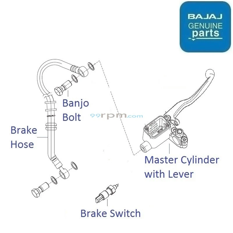 Bajaj Pulsar 135LS BS3(2009-2016) : Front Brake Master Cylinder