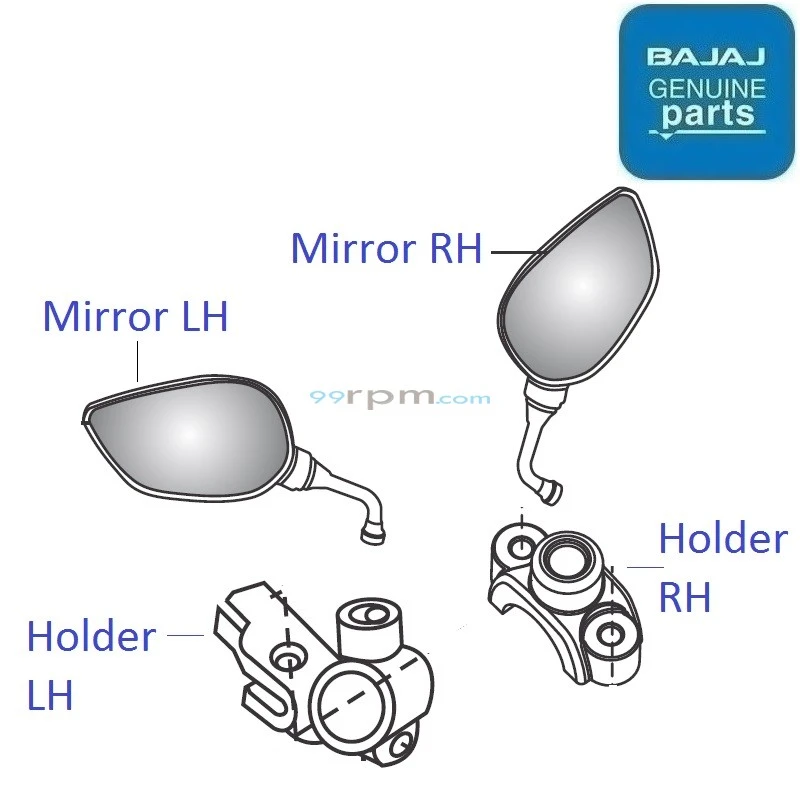 Bajaj Pulsar 135LS BS3(2009-2016) : Side Mirror