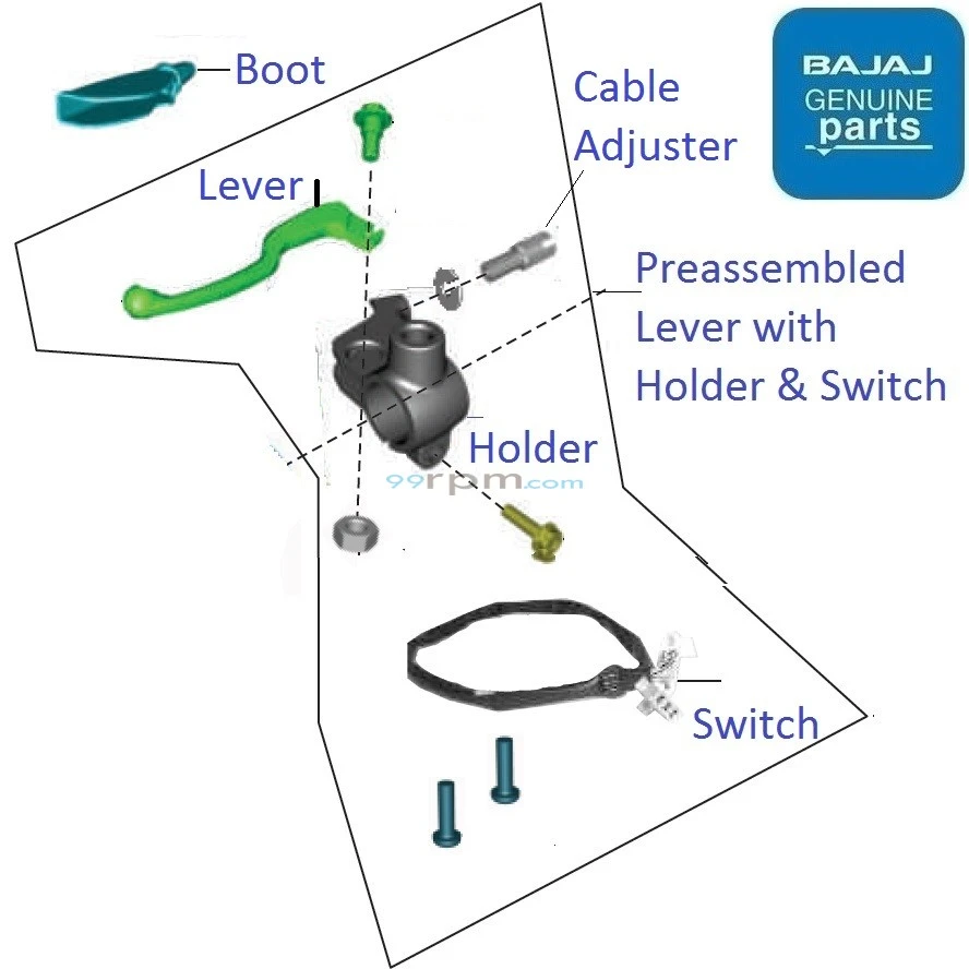 Bajaj Pulsar 180 BS4 UG5: Clutch Lever