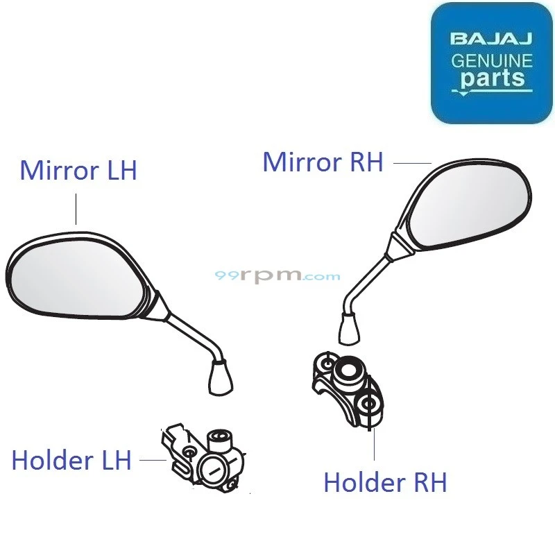 Pulsar 180 UG4 BS3 (2009-16) : Side Mirror