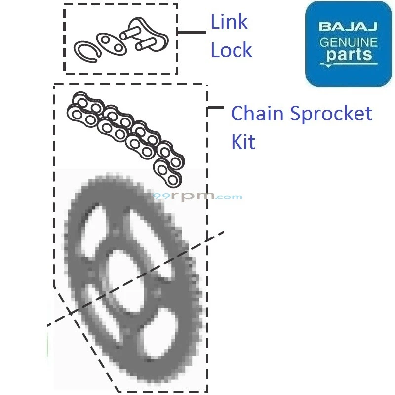 Pulsar 180F BS6(2020-21): Chain Sprocket Kit
