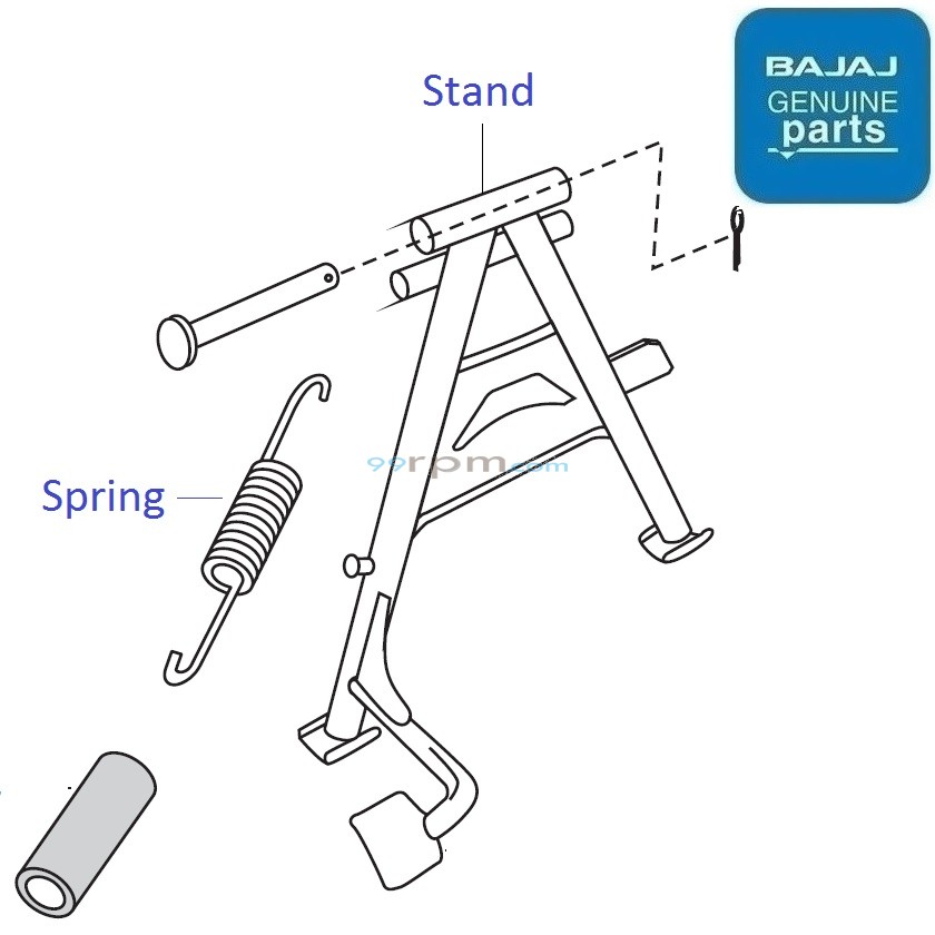 Bajaj Pulsar 200 (2007-2009): Center Stand