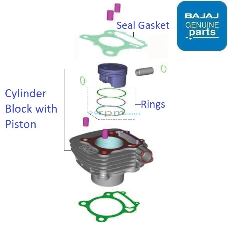 Bajaj Pulsar N160 (Single ABS, 2022-23): Cylinder Block
