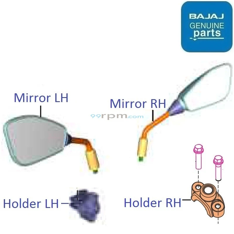 Bajaj Pulsar N160 (Single ABS, 2022-23): Rear View Mirror