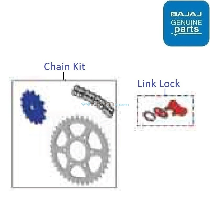 Bajaj Pulsar N160 (Dual ABS, 2022-23): Drive Chain Kit