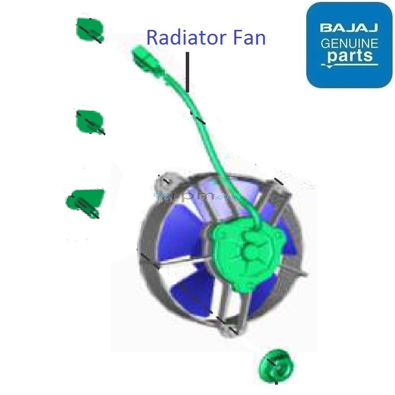 Bajaj Pulsar NS200 (BS6, Feb-Oct 2020): Radiator Fan