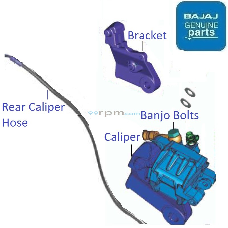 Bajaj Pulsar RS200 (BS6, April-Sept 2020): Rear Brake Caliper