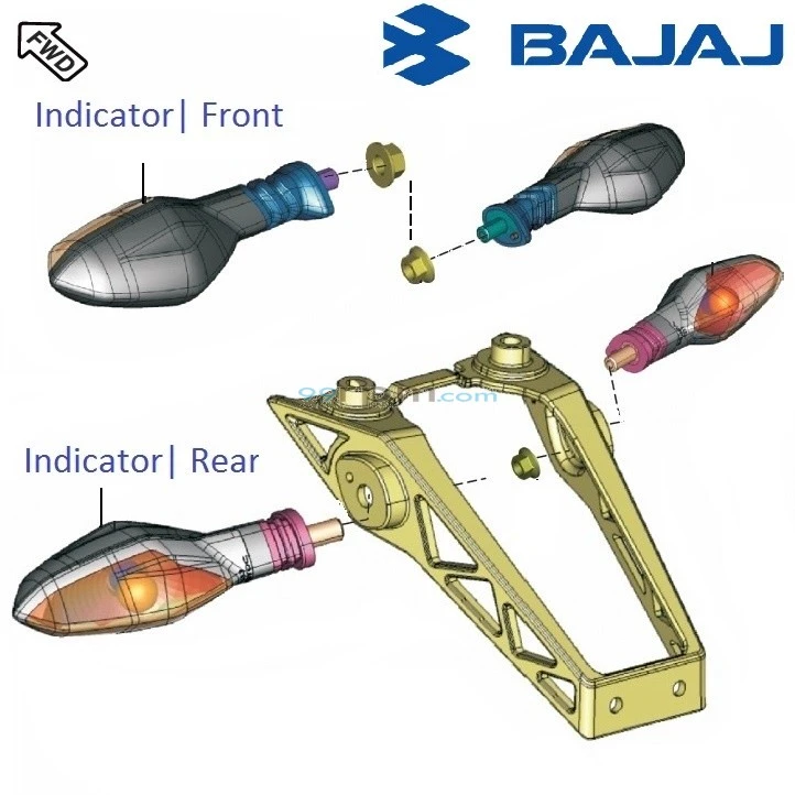 Bajaj Pulsar 200NS: Indicator Lights